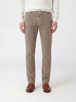 Jacob Cohen Slim-fit Mid-rise Stretch Cotton Chino Trousers - Grey