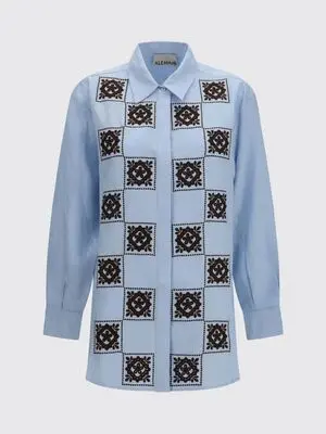 ALEMAIS Embroidered Shirt - Blue