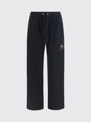 Moose Knuckles Cotton Jogging Trousers With Drawstring And Contrast Logo Detail