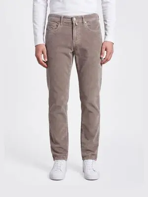 Jacob Cohen Bard Slim-fit Low-rise Corduroy Trousers - Denim