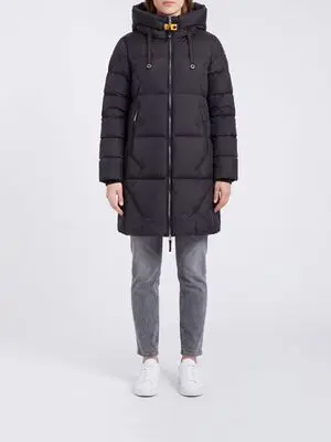 PARAJUMPERS Janet Long Quilted Nylon Down Jacket With Hood - Black