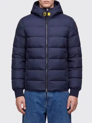 PARAJUMPERS Short Quilted Nylon Down Jacket With Hood And Zip Closure - Navy