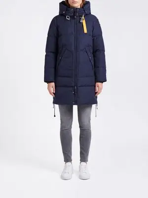 PARAJUMPERS Long Quilted Down Jacket With Hood And High Neck - Navy