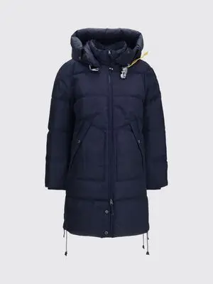 PARAJUMPERS Long Quilted Down Jacket With Hood And High Neck - Navy