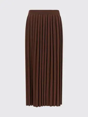 Fabiana Filippi Pleated Wool And Silk Knit Midi Skirt