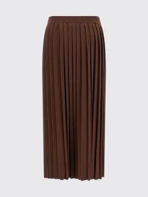 Fabiana Filippi Pleated Wool And Silk Knit Midi Skirt