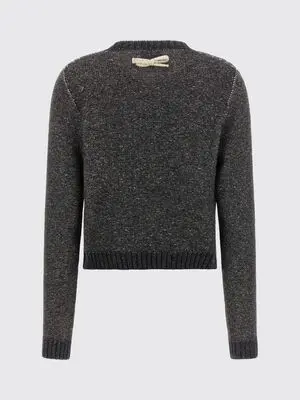 Moschino All-over Bow Wool And Silk Blend Jumper - Grey
