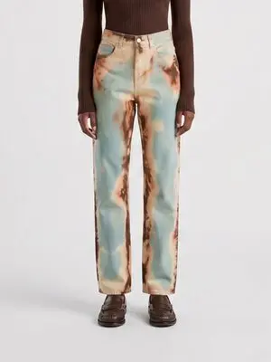 JW Anderson Tie-dye Denim Jeans - Pink