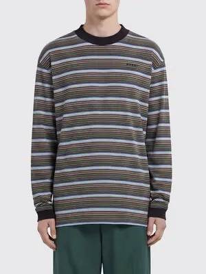 Marni Striped Long-sleeved Cotton T-shirt
