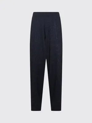 Fabiana Filippi High-waisted Straight-leg Knit Wool Blend Trousers - Blue