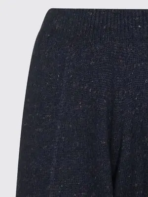 Fabiana Filippi High-waisted Straight-leg Knit Wool Blend Trousers - Blue