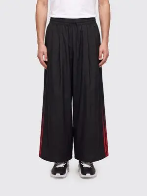 Y3 Wide-leg Technical Fabric Trousers With Drawstring Waist - Black