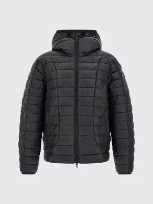 DIESEL® Hooded Quilted Short Nylon Puffer Jacket With Zip Closure
