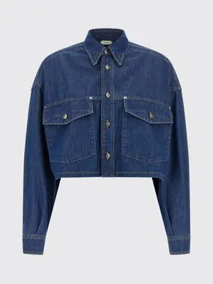 Versace Cropped Denim Shirt
