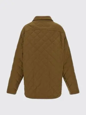 A.p.c. Quilted Wool Blend Shirt Jacket With Classic Collar