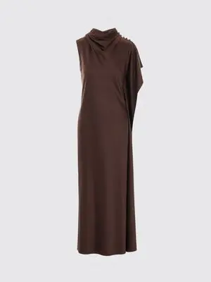 Pinko Asymmetrical One-shoulder Satin Midi Ceremony Dress