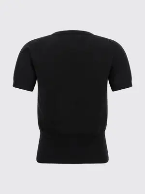 VIVIENNE WESTWOOD Slim Fit Cotton Cashmere Jumper With Orb Logo - Black