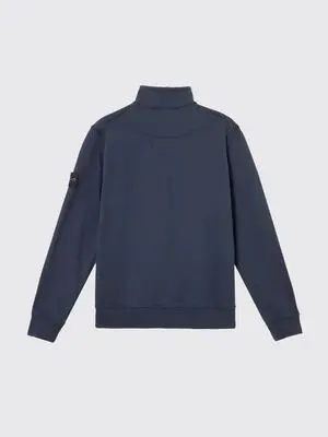 Stone Island Half-zip Cotton Sweatshirt With Compass Logo