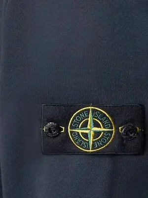 Stone Island Half-zip Cotton Sweatshirt With Compass Logo
