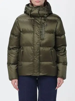 Polo Ralph Lauren Hooded Quilted Puffer Jacket In Recycled Nylon With Pony Logo - Olive