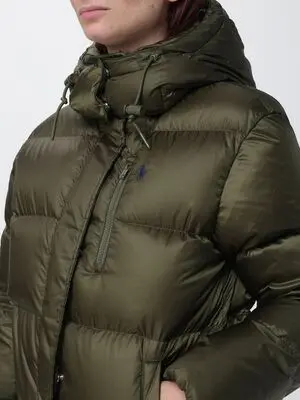 Polo Ralph Lauren Hooded Quilted Puffer Jacket In Recycled Nylon With Pony Logo