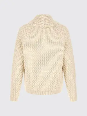 JW Anderson Cotton-blend Zip-up Cardigan With Ribbed Collar And Cuffs