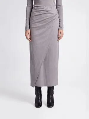 ZIGGY CHEN Midi Wrap Skirt