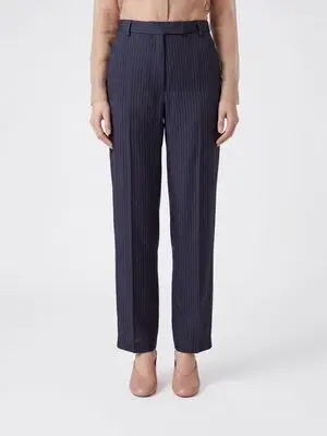 Dries Van Noten High-waisted Straight-leg Striped Trousers