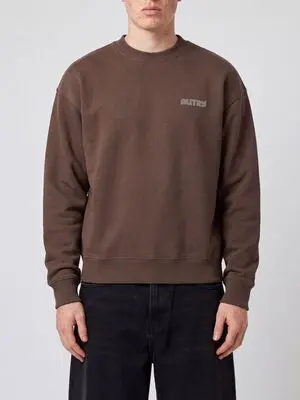 AUTRY Autry Cotton Crewneck Jumper With Contrast Logo Brown