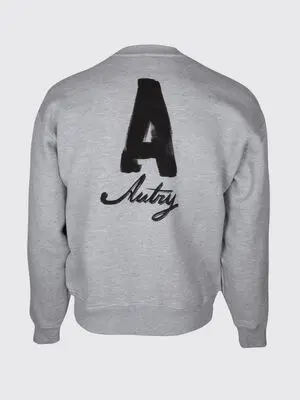 AUTRY Cotton Crewneck Jumper With Contrast Logo