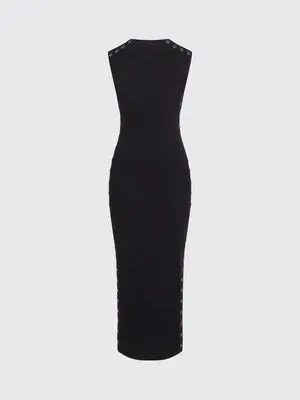 Karl Lagerfeld Off-the-shoulder Ribbed Knit Maxi Dress