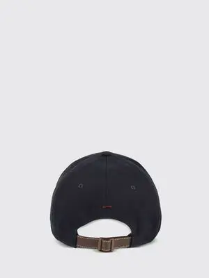 Brunello Cucinelli Embroidered Cotton Baseball Cap - Blue