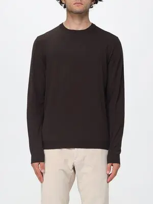 ZANONE Crewneck Wool Blend Jumper With Long Sleeves And Ribbed Trims - Ebony