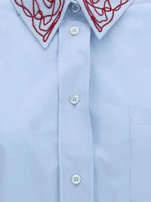 Fabiana Filippi Button-up Shirt With Embroidered Collar