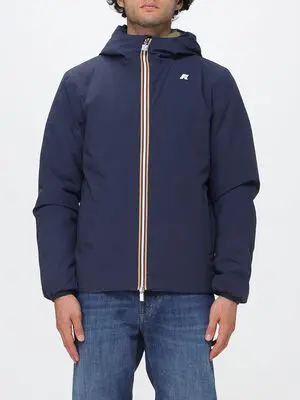 K-WAY Reversible Hooded Windbreaker In Recycled Nylon - Blue