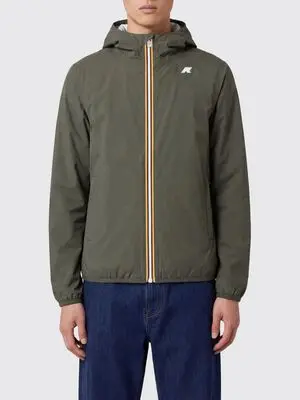 K-WAY Reversible Hooded Windbreaker In Recycled Nylon - Green