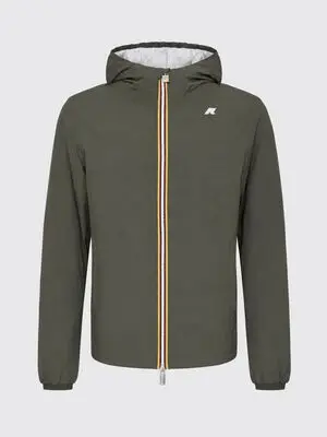 K-WAY Reversible Hooded Windbreaker In Recycled Nylon - Green