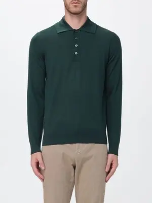 PAOLO PECORA Paolo Pecora High-Neck Wool Zip Cardigan Green
