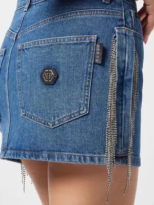 Philipp Plein Skirt With Embellished Detailing