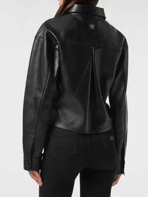 Philipp Plein Leather Shirt