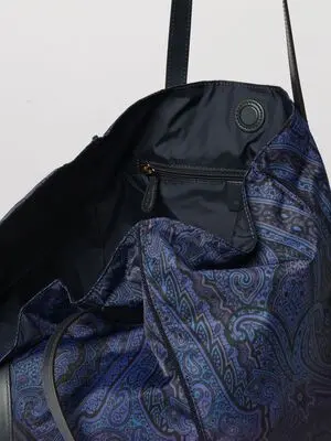 Etro Paisley Nylon Tote Bag - Blue