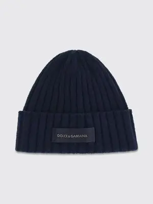 Dolce & Gabbana Ribbed Beanie - Blue