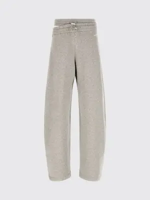 Attico Wide Leg Cotton Jogging Trousers With High Drawstring Waist