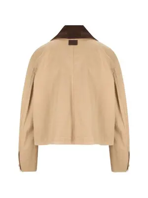 Loewe Cotton Jacket With Contrasting Collar
