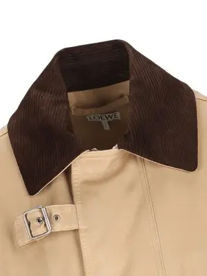 Loewe Cotton Jacket With Contrasting Collar
