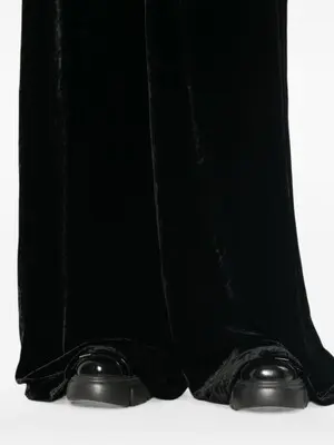 Rick Owens Velvet Wide-leg Trousers