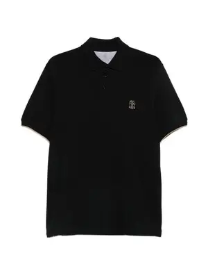 Brunello Cucinelli Logo Cotton Polo Shirt