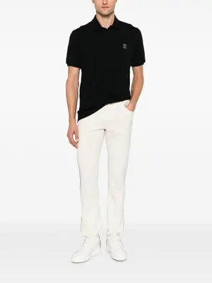 Brunello Cucinelli Logo Cotton Polo Shirt