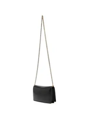 Versace Emblème Leather Mini Bag With Gold Tone Logo