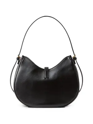 Versace Emblème Leather Hobo Bag